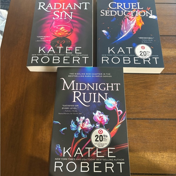 Other | Katee Robert Book Set Radiant Sin Cruel Seduction Midnight Ruin ...